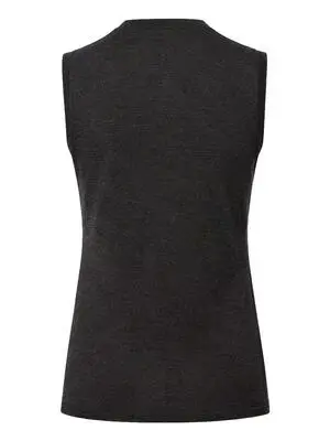 Theory Sleeveless Wool Knit Top - Grey