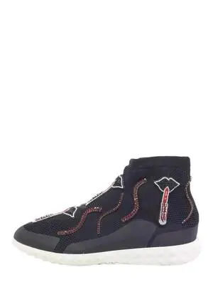 Valentino Garavani Beaded High-top Sneakers - Black