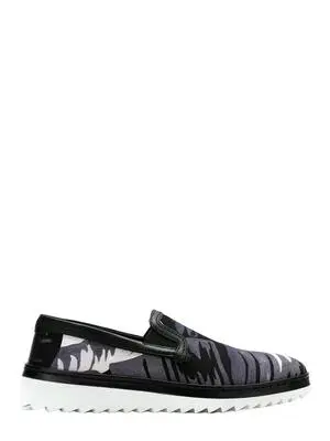Dolce & Gabbana Printed Slip-on Sneakers - Black