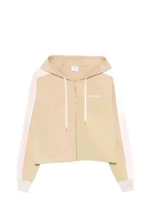 Casablanca Zip-up Hoodie With Side Stripes - Neutrals