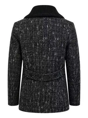 Dolce & Gabbana Speckled Double-breasted Coat - Black
