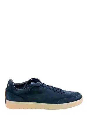 BARACUTA Suede Perforated Sneakers - Blue