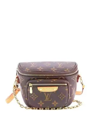 LOUIS VUITTON Monogram Canvas Mini Belt Bag - Brown