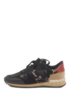 Valentino Garavani Rockrunner Lace-up Sneakers - Black