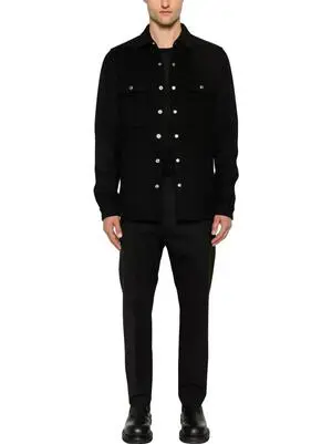 Rick Owens Button-fastening Shirt Jacket - Black