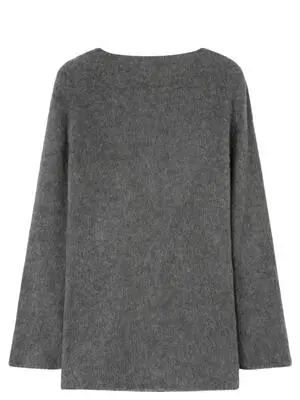 RETORI Retrobi Brushed Knit Backless Mini Dress - Grey
