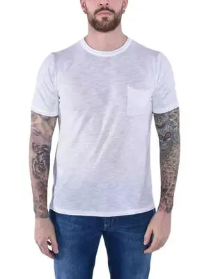 BLAUER. Chest-pocket T-shirt - White