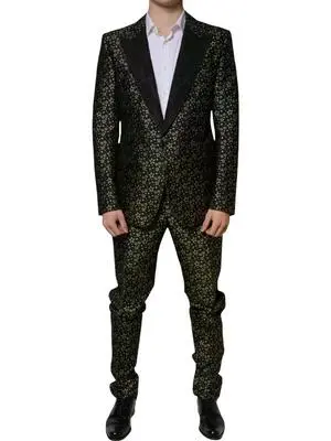 Dolce & Gabbana Sicilia Star-jacquard Suit - Black