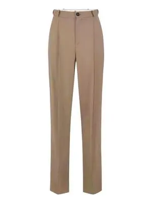 Elisabetta Franchi Pleated Trousers - Brown