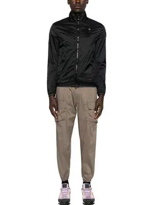 BLAUER. Marley High-neck Zip-up Jacket With Logo Patch - Black