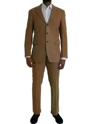 Prada Single-breasted Wool Suit - Brown