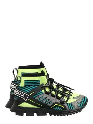 Dolce & Gabbana Dolce & Gabbana Sorrento Sneakers With Logo Print Green