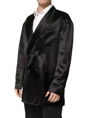 DOLCE & GABBANA Double-breasted Silk Blazer
