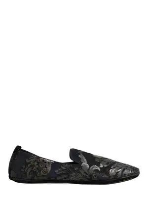 Dolce & Gabbana Floral Jacquard Loafers - Blue