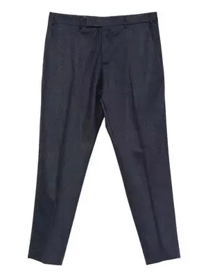 PT TORINO Tailored Trousers With Pressed Crease - Blue