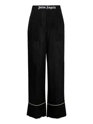 Palm Angels Soirée Logo Waist Trousers - Black
