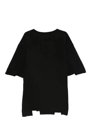 SONGZIO Panelled Asymmetric T-shirt - Black