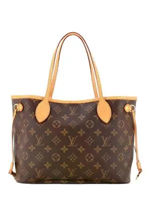 LOUIS VUITTON Monogram Canvas Pm Tote Bag - Brown