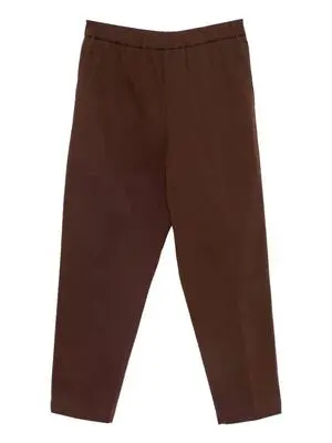 Fabiana Filippi Dark Tapered Leg Trousers - Brown