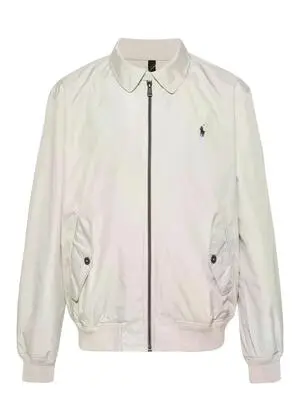 Polo Ralph Lauren Embroidered Pony Bomber Jacket - Neutrals