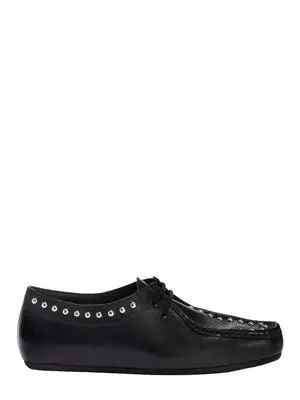 JIL SANDER Stud-embellished Loafers - Black