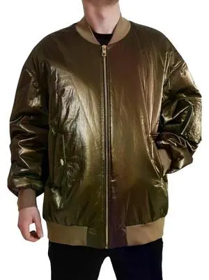 DOLCE & GABBANA Dolce & Gabbana Metallic Bomber Jacket