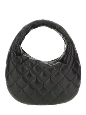 Saint Laurent Quilted Leather Shoulder Bag - Black