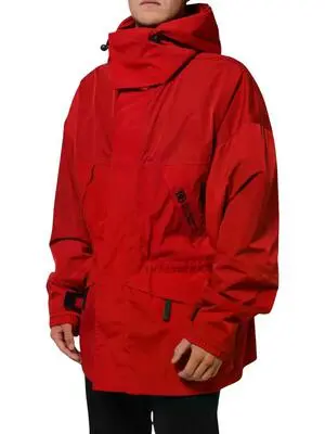 Dolce & Gabbana Hooded Ripstop Jacket - Red