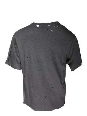 Dolce & Gabbana Distressed Logo-patch T-shirt - Grey