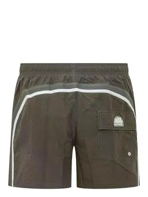 Sundek Crinkled Swim Shorts - Green