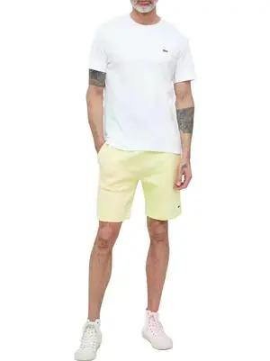 Lacoste Logo Patch Shorts - Yellow