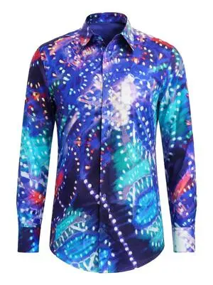 Dolce & Gabbana Luminarie Martini Shirt - Blue