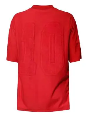 Dolce & Gabbana Embroidered V-neck T-shirt - Red