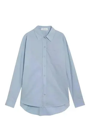 THE FRANKIE SHOP Ornella Button-up Shirt With Pointed Collar - Blue