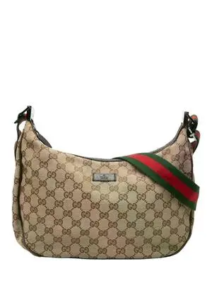 Gucci Gg Canvas Web Crossbody Bag - Neutrals