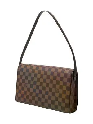 LOUIS VUITTON Damier Ebene Tribeca Long Shoulder Bag - Brown