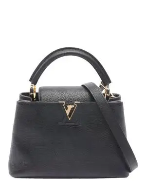 LOUIS VUITTON Taurillon Capucines Bb Satchel - Black