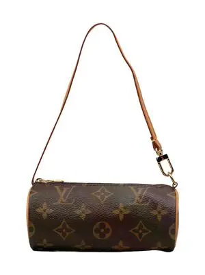 LOUIS VUITTON Monogram Canvas Papillon Pochette Handbag - Brown