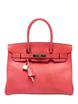 Hermès Clemence Birkin 30 Handbag - Red