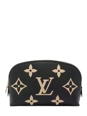 LOUIS VUITTON 2021 Bicolor Monogram Empreinte Giant Cosmetic Pouch - Black