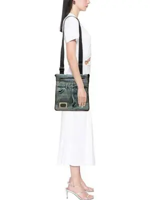 Dolce & Gabbana Denim Messenger Bag - Blue