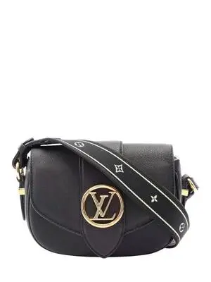 LOUIS VUITTON Soft Pont 9 Pm Shoulder Bag - Black