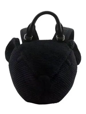 Burberry Thomas Bear Cotton Backpack - Black