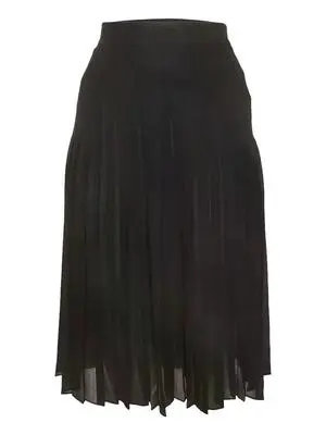 Givenchy Pleated Crepe Mini Skirt - Black