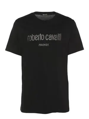 Roberto Cavalli Logo-print Short-sleeve T-shirt - Black