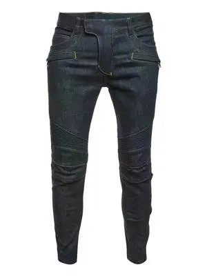 Balmain Slim-fit Biker Jeans - Blue