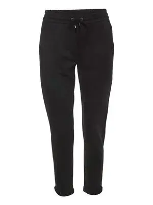 Brunello Cucinelli Jersey Drawstring Trousers - Black