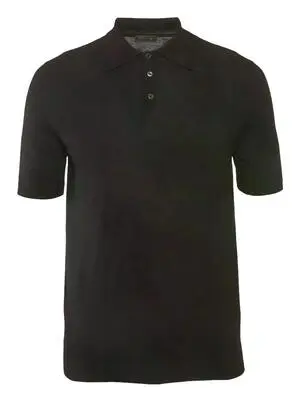 Prada Short-sleeved Polo Shirt - Black