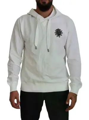 Dolce & Gabbana Logo Detail Hoodie - White