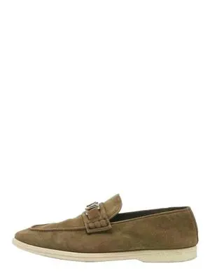 LOUIS VUITTON Suede Penny Loafers - Brown